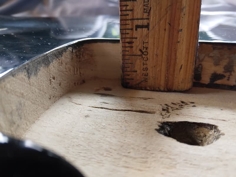 Unknown Telecaster Style Guitar Body Husk 2000s - Black Stain | Reverb