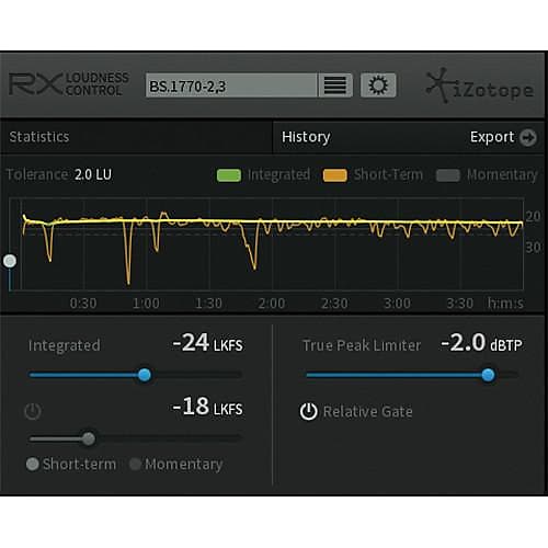 iZotope RX Loudness Control Automatic Global Loudness | Reverb