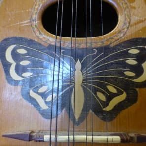 Vintage 8 string Bowl Back Mandolin butterfly inlay | Reverb
