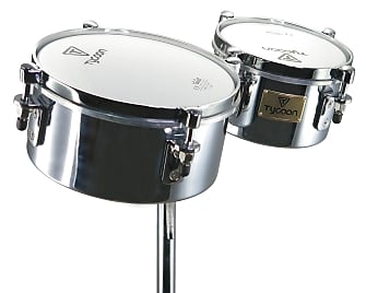 Tycoon Percussion Chrome Shell Mini Timbales 6" & 8" | Reverb