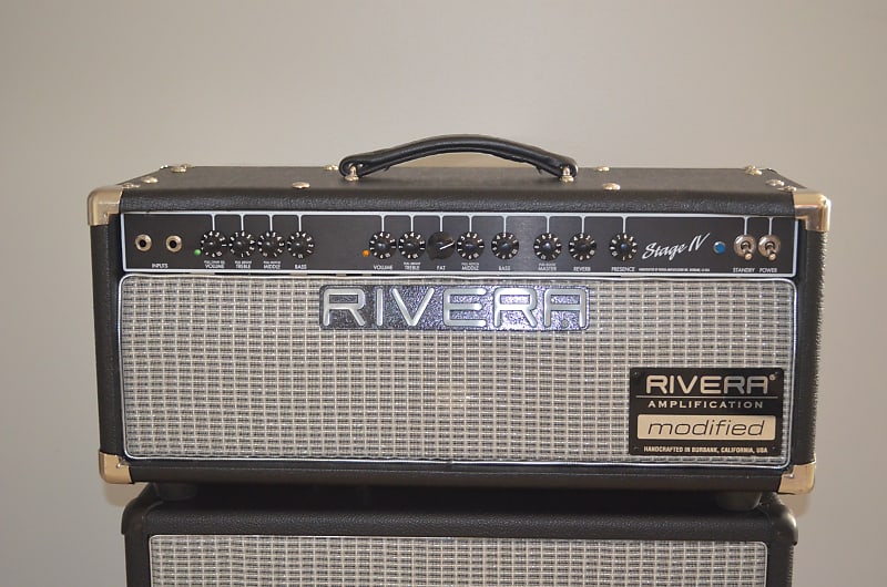 Rivera Stage IV 25 watts Head 2021 - Black Tolex with Silver | Reverb