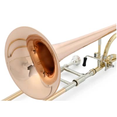 Blessing Tenor Trombone, .547" Bore, Open Wrap, F Rotor, Rose | Reverb