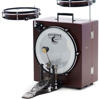 Toca Percussion TKSDS Kickboxx Suitcase Travel Drum Set | Reverb