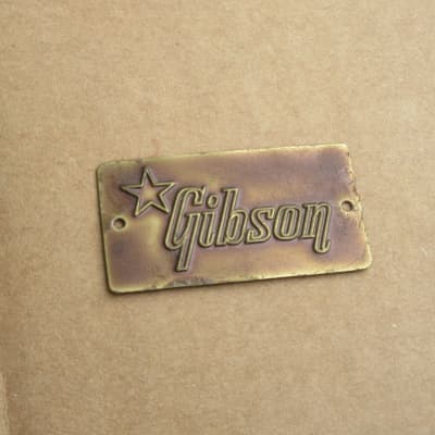 Vintage Original 1950s Gibson Guitar Star Case Badge Logo | Reverb