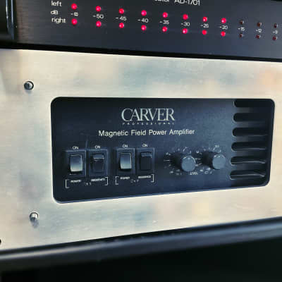 Carver PT-1800 Power Amplifier. Works Great. Aluminum | Reverb