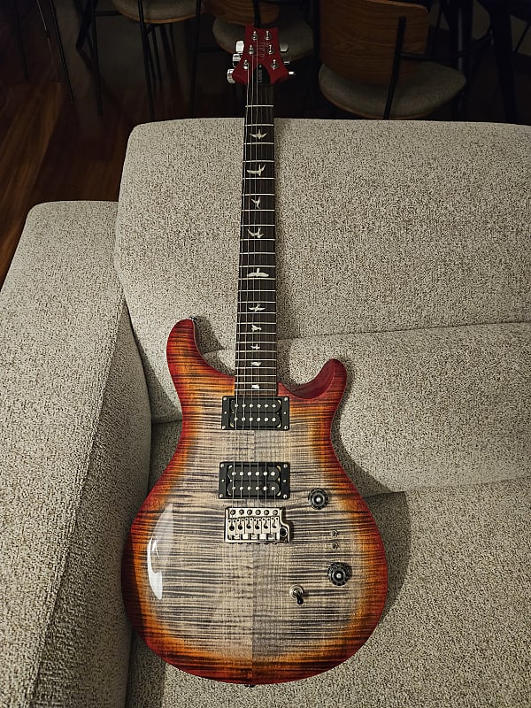 PRS SE Custom 24-08 Charcoal Cherry Burst | Reverb UK