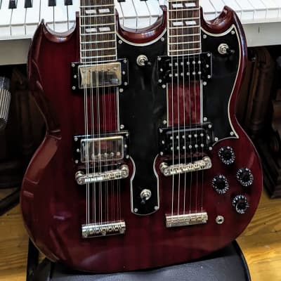 Epiphone G-1275 Double Neck 12-String and 6-String SG | Reverb