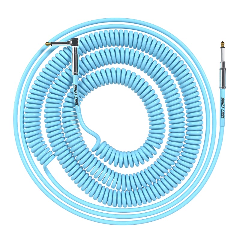 Bullet Cable 10/20 Robin Blue Straight Coil Cable (30ft) – | Reverb