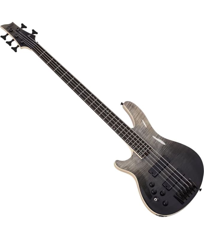 Schecter SLS ELITE-5 Left Hand Electric Bass in Black Fade | Reverb