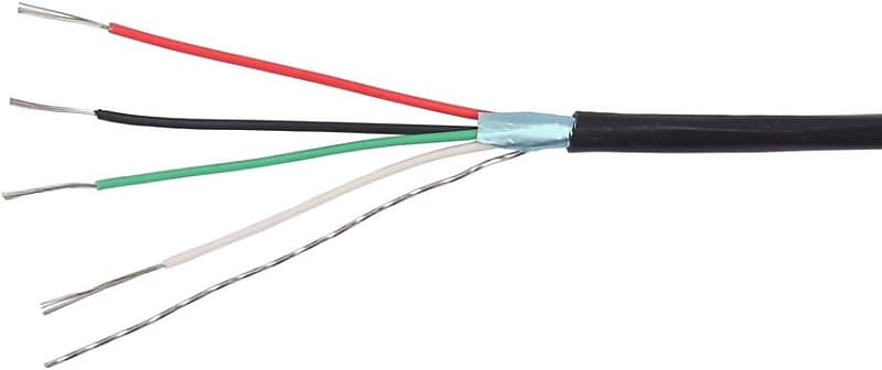 4 Conductor Shielded Wire Guitar Circuit Hookup Wire Wiring | Reverb