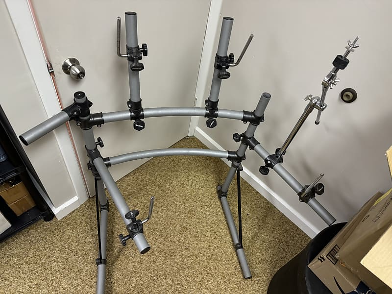 Roland MDS-5 V-Drum Rack w/4 L-Rod Pad Mounts & 1 Boom Cymbal | Reverb