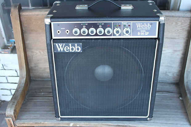 Webb 6-14GP Black 1X15 Steel Guitar Amplifier with Cover USA | Reverb