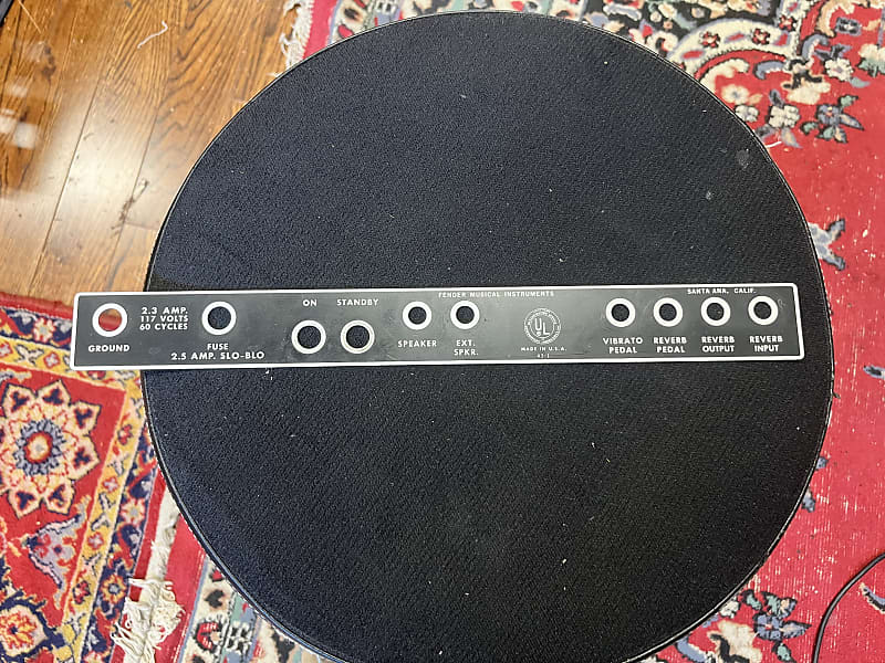 Fender Twin reverb back plate 1968 | Reverb