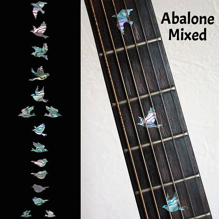 JOCKOMO Inlay Stickers, Fret Mark-Dove(Abalone-Mix) | Reverb