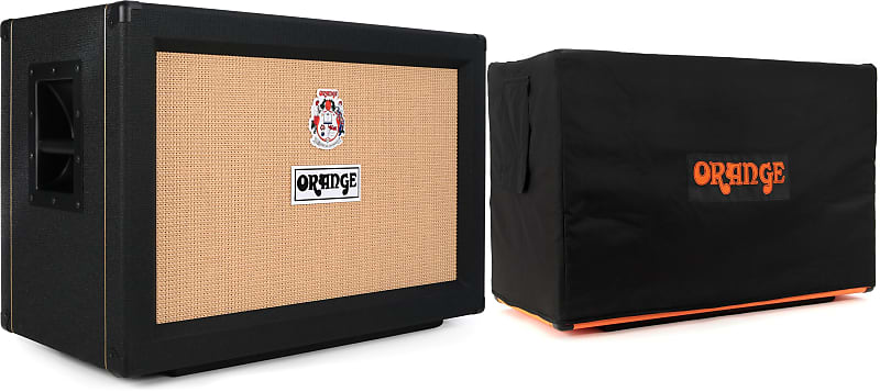 Orange PPC212 - 120-watt 2x12" Cabinet - Black Bundle with | Reverb