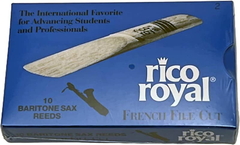 Rico Rico Royal Baritone Sax Reeds - 2.0, Box of 10 | Reverb