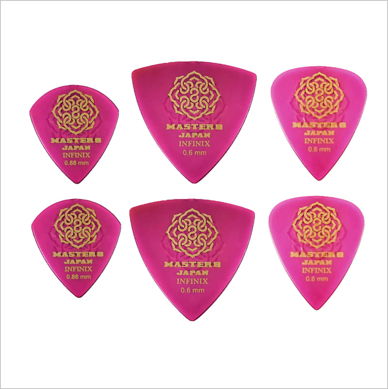 Master 8 INFINIX-U and Hard Polish Grip Pick Demo Variety | Reverb
