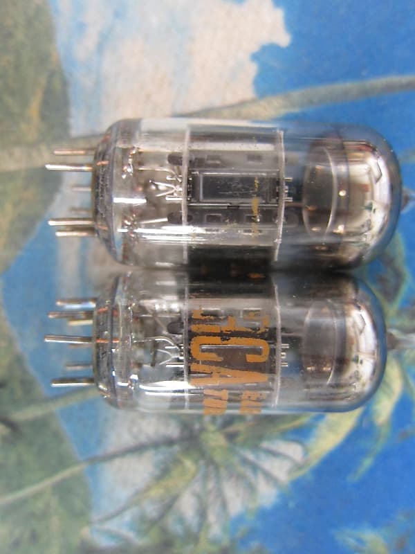 Pr Vintage RCA 7199 Preamp Driver Tubes Black Plate, The | Reverb