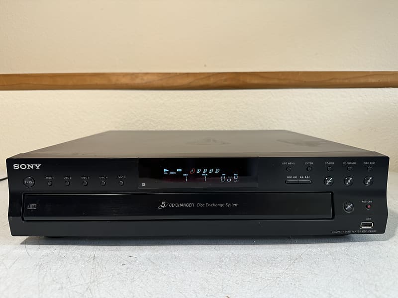 Sony CDP-CE500 CD Recorder 5 Compact Disc Burner USB Player | Reverb