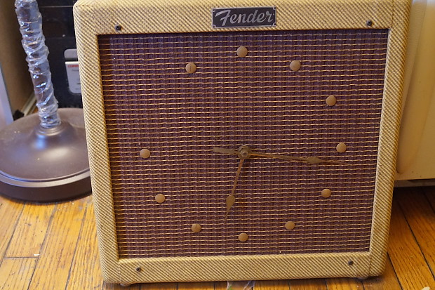 Fender Dealer Clock Tweed 1980s | Reverb
