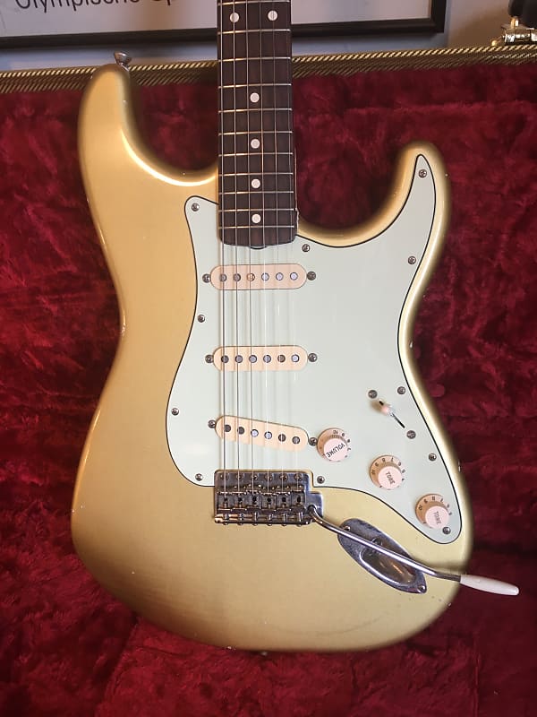 Fender Partscaster Gold/Nitro Virgil Arlo 1954 pickups | Reverb