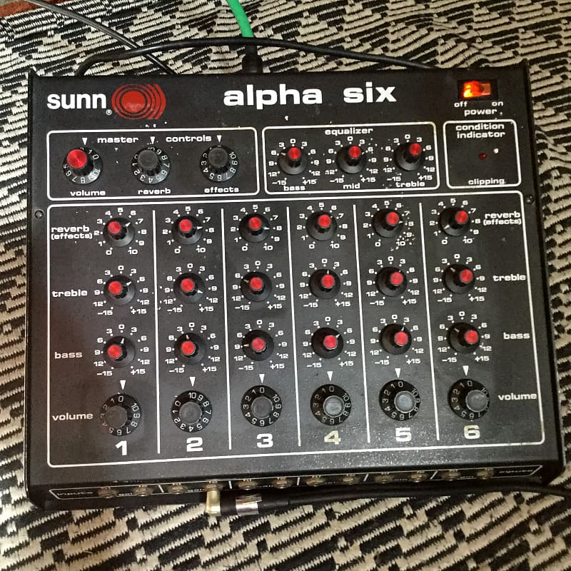 Sunn Alpha Six - PA Mixer Amp | Reverb