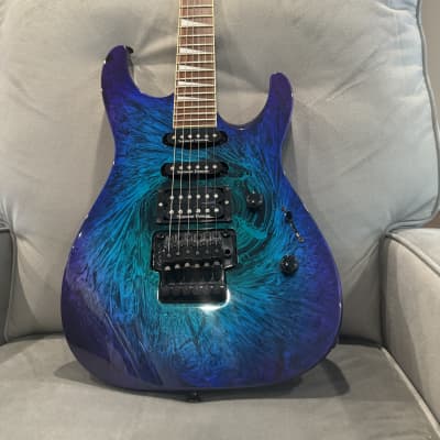 Jackson DK2 Dinky Japan Red Ghost Flames | Reverb