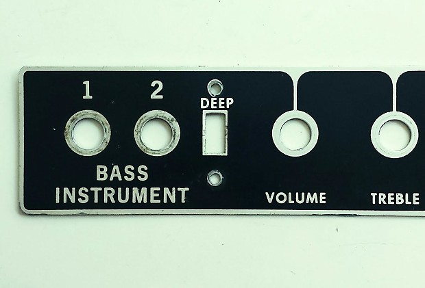 Fender Bassman 1965 Faceplate | Reverb