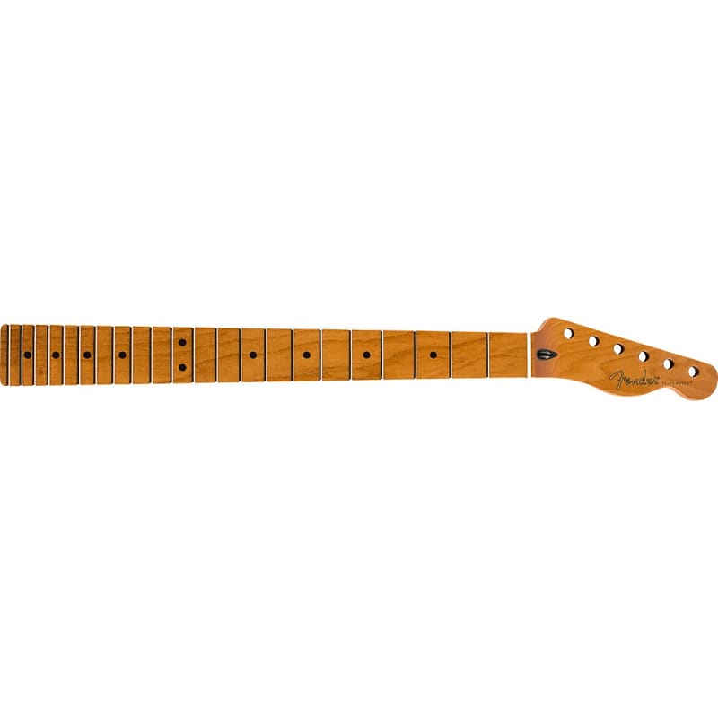 Roasted Maple Telecaster® Neck, 22 Jumbo Frets, 12", | Reverb UK