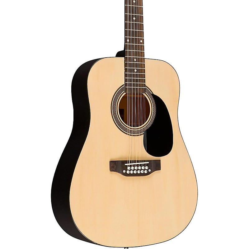 Rogue RA-090 Dreadnought 12-String Acoustic Guitar Natural | Reverb