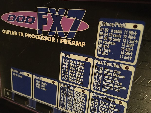DOD FX7 Guitar FX Processor/Preamp Vintage | Reverb
