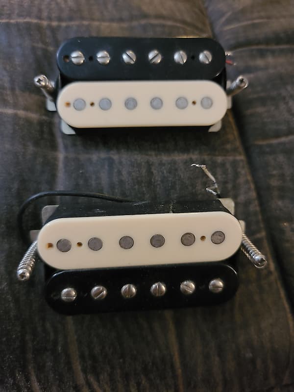 Zebra Humbucker Set With Wiring | Reverb