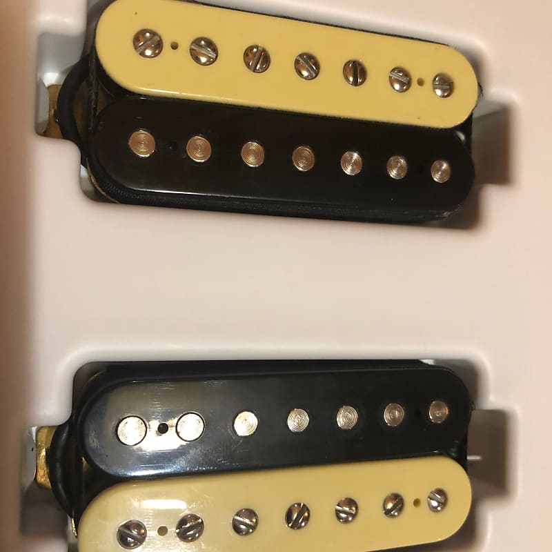 PRS 85/15 “S” 7 String Pickups Set Zebra - Cream & Black | Reverb