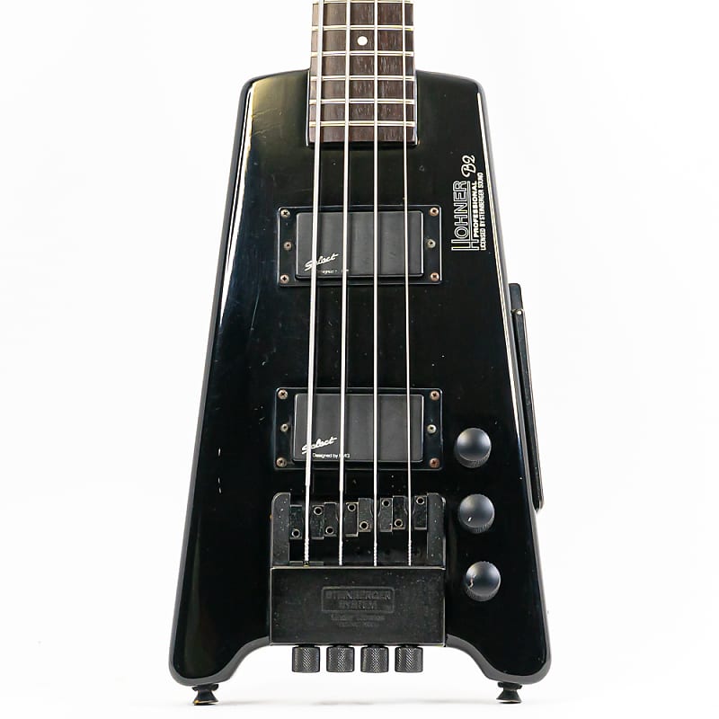 1987 Hohner Steinberger B2 Headless Electric Bass Black w/ | Reverb