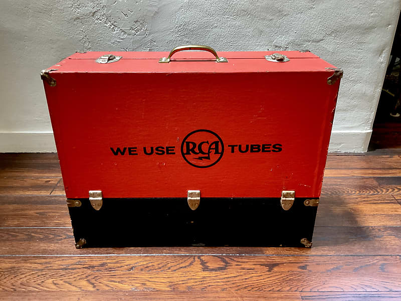 VINTAGE RCA TUBE CADDY 50'S / 60'S - RED BLACK - GREAT FOR | Reverb