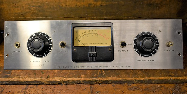 Vintage ﻿﻿Ampex Rack Mount With Bakelite Simpson VU Meter | Reverb