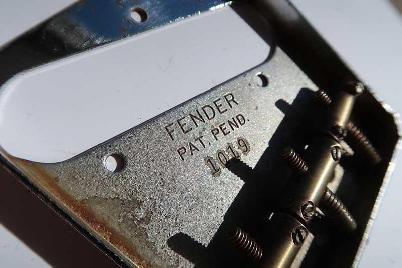 Fender Telecaster Bridge PAT.PEND. Tele 1019 Serial | Reverb Australia