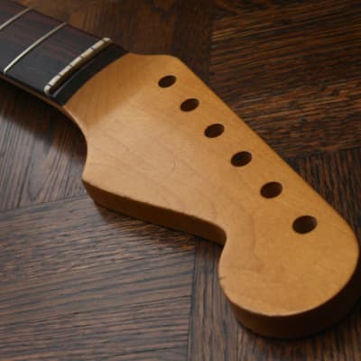 Aged Allparts '62 Strat Neck Nitro Relic Rolled Fingerboard | Reverb