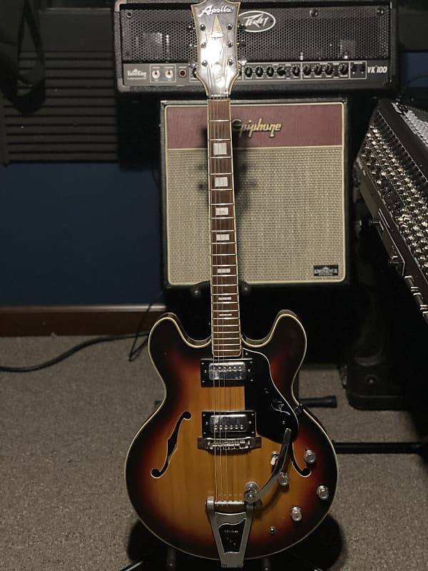 Teisco Apollo 335 1960s Sunburst | Reverb