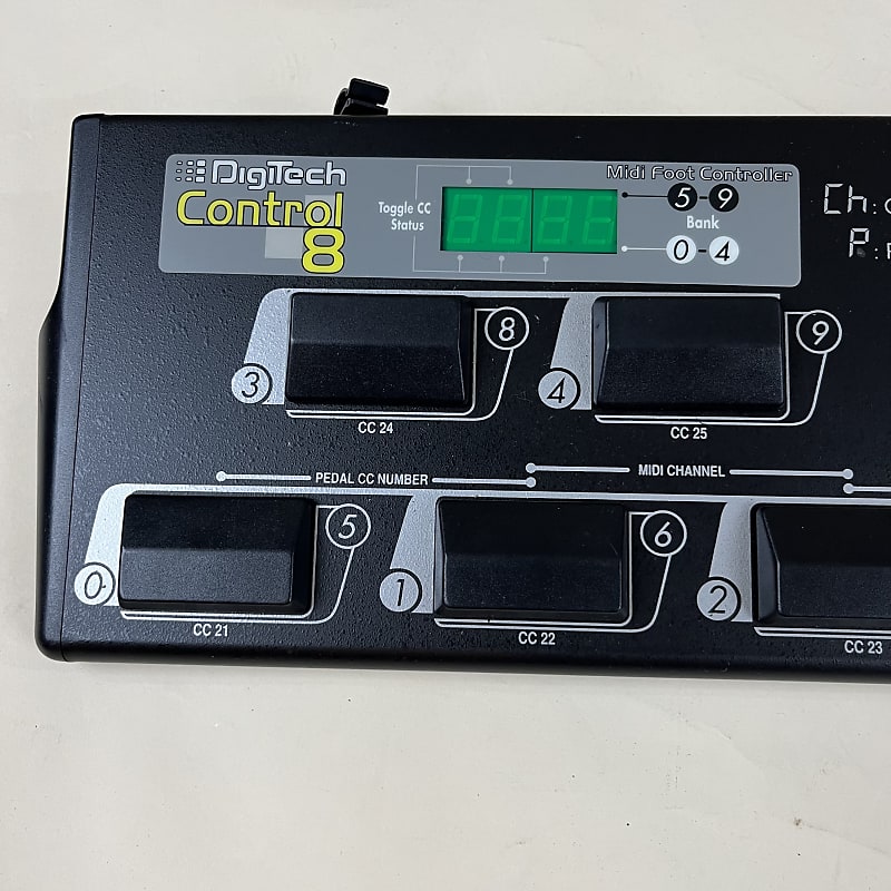 DigiTech Control 8 midi foot controller 2000’s Black | Reverb
