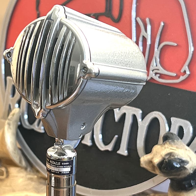 Vintage 1950's ASTATIC DN-500 Dynamic Microphone, nice, | Reverb