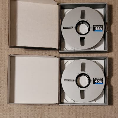 Pair of Used Ampex 2” Grandmaster 456 Master Audio Tapes, No | Reverb
