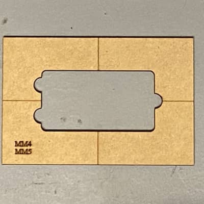 Guitar Building Templates Music Man Bass Pickup routing | Reverb