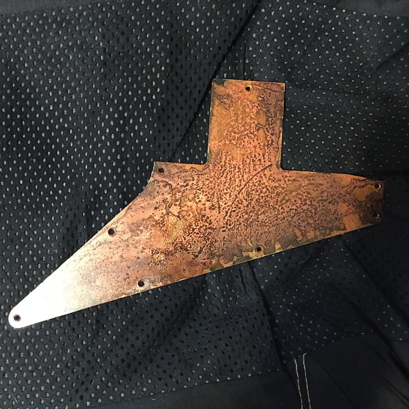 Lefty Explorer steel guard by Rusted Relics. Hi Gloss | Reverb UK