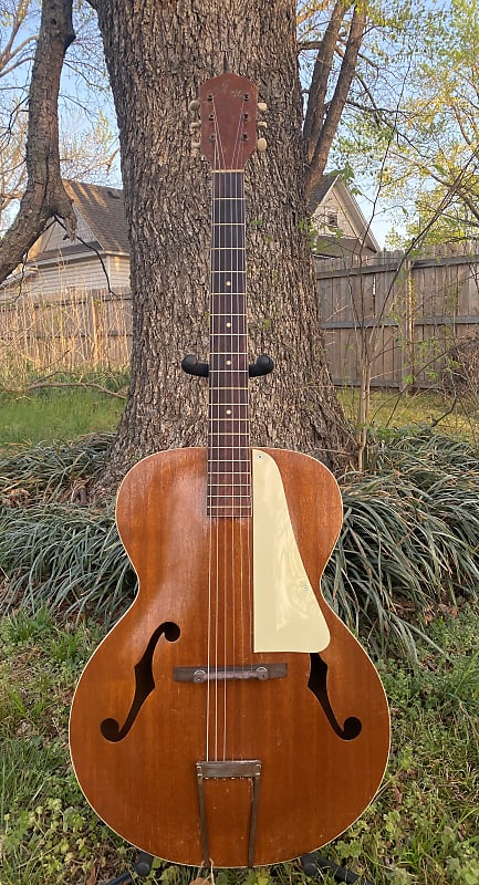 Vintage 1952 Kay Solid Mahogany K37 Archtop Guitar | Reverb
