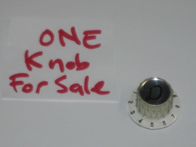 ONE lightly used (few nicks) genuine DeArmond knob for guitar | Reverb