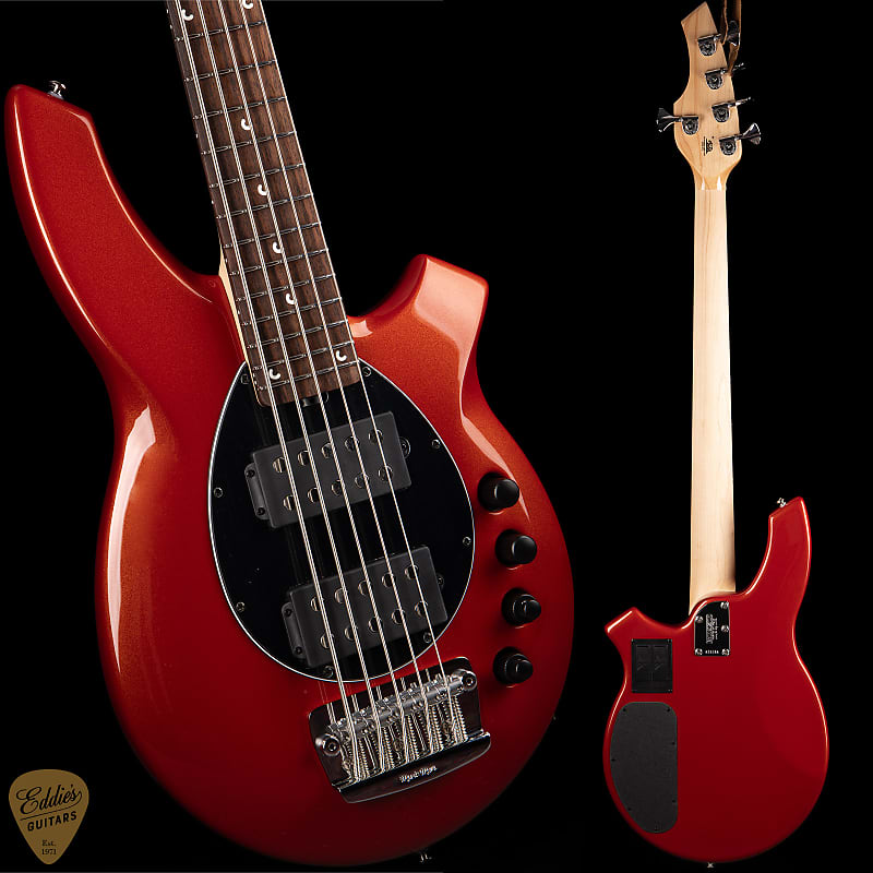 Ernie Ball Music Man Bongo 5 HH - Blood Orange | Reverb