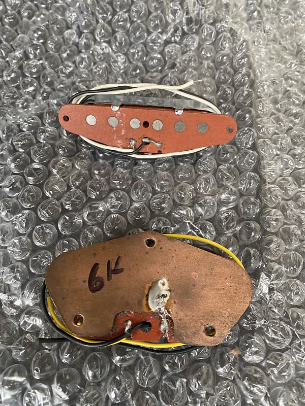 1982 Fender USA Red Bobbin Telecaster Pickups | Reverb