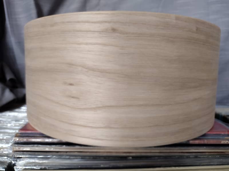 14x6 ash solid shell steam bent bare raw snare drum Shell by | Reverb