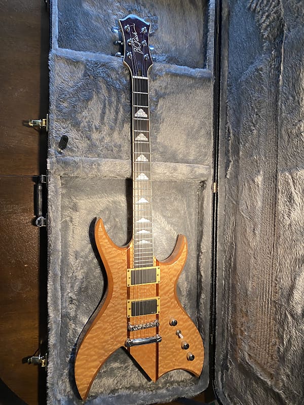 BC Rich Bich quilt maple top neck through loaded with Zack | Reverb